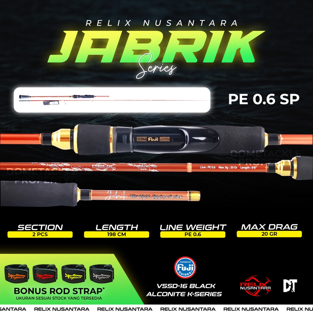 Jual RELIX NUSANTARA JABRIK XP JORAN PANCING ROD JIGGING SPINNING ...