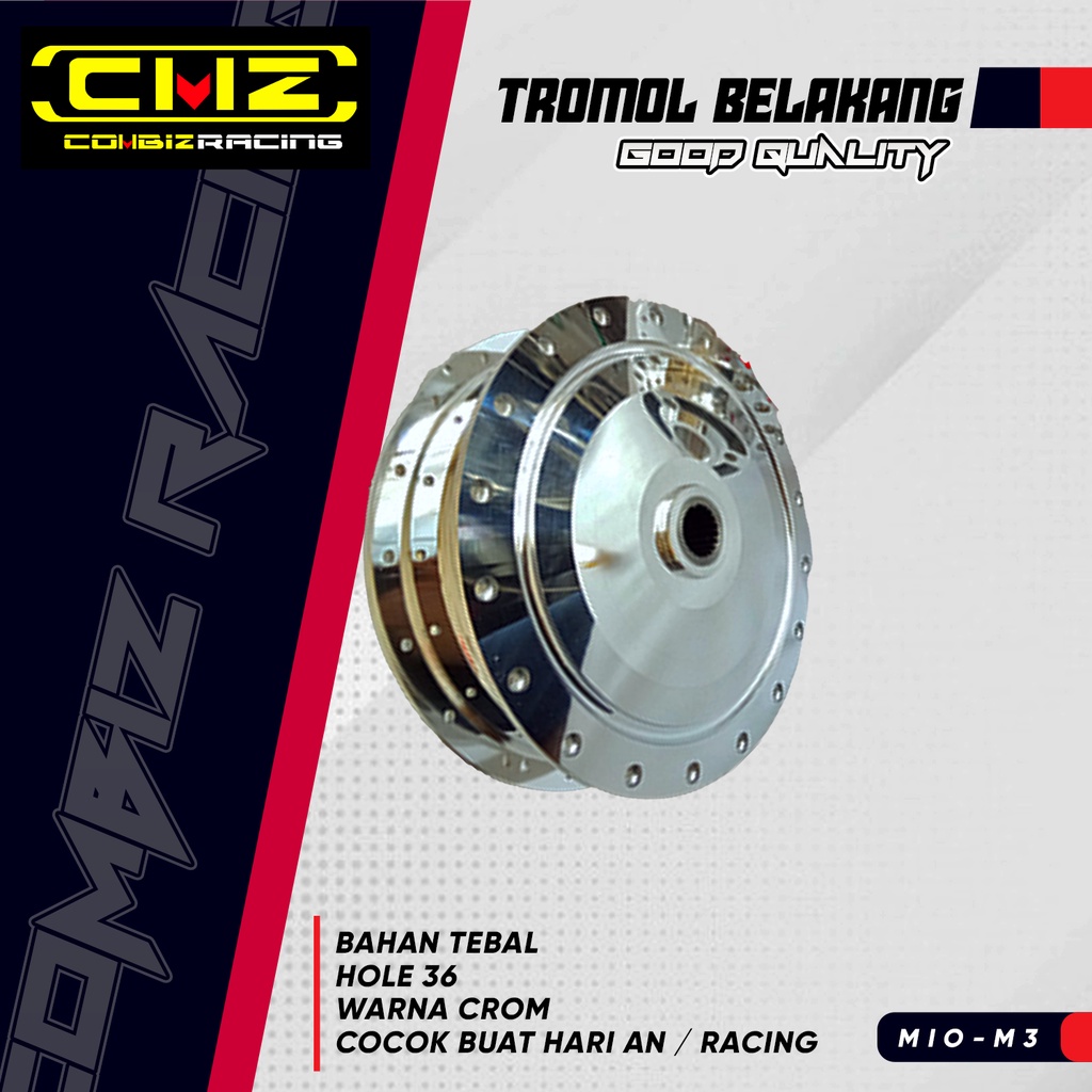 Jual Tromol Belakang MIO M3 SOUL GT 125 CC Hole 36 Warna Chrome ...