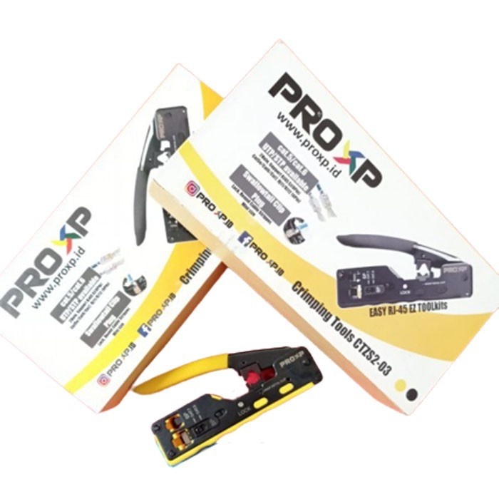 Jual PROXP Crimping Tools UTP CTZS2-03 Tang Kupas Kabel RJ45 Anti Gagal ...