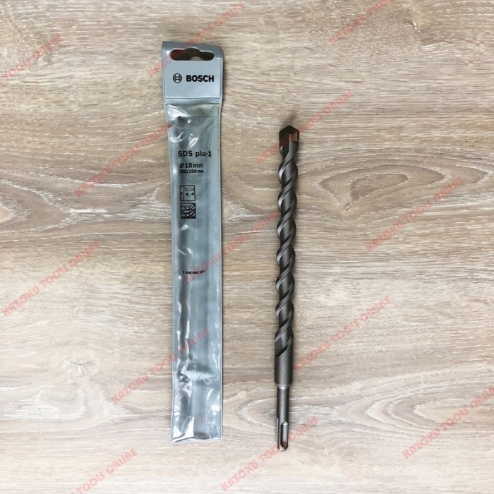 Jual BOSCH MATA BOR BETON SDS PLUS 18X260 MM - MATABOR TEMBOK 18MM X ...