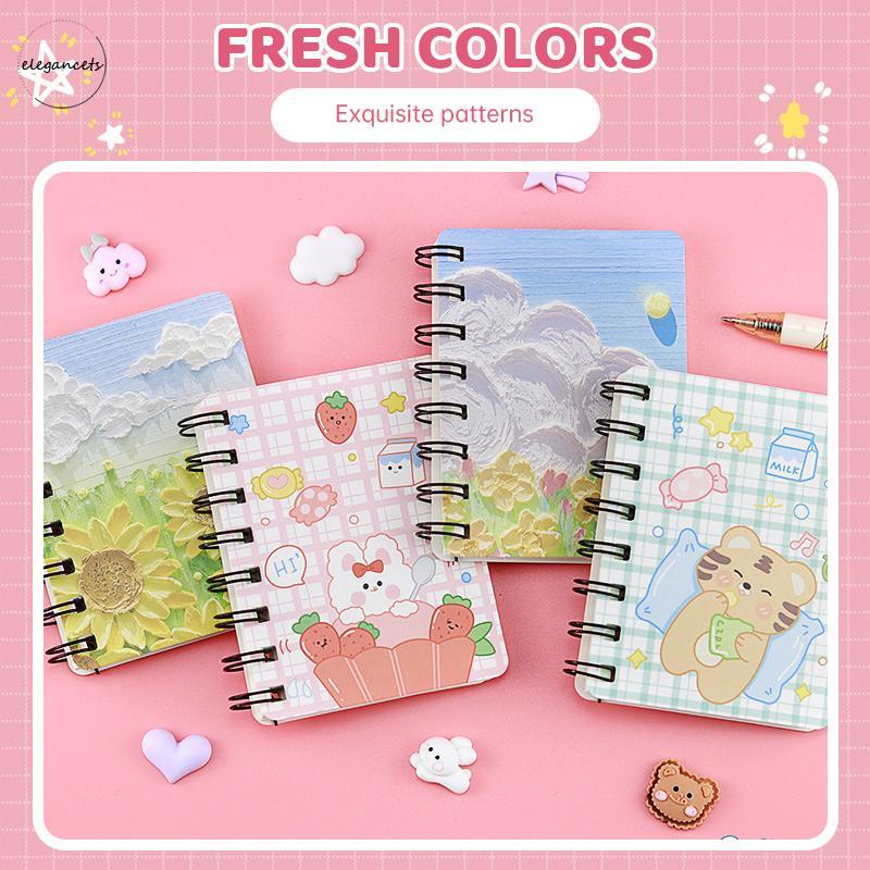 Jual Notebook Kartun Coil Lukisan Minyak Hewan Notebook Mini Siswa Alat ...