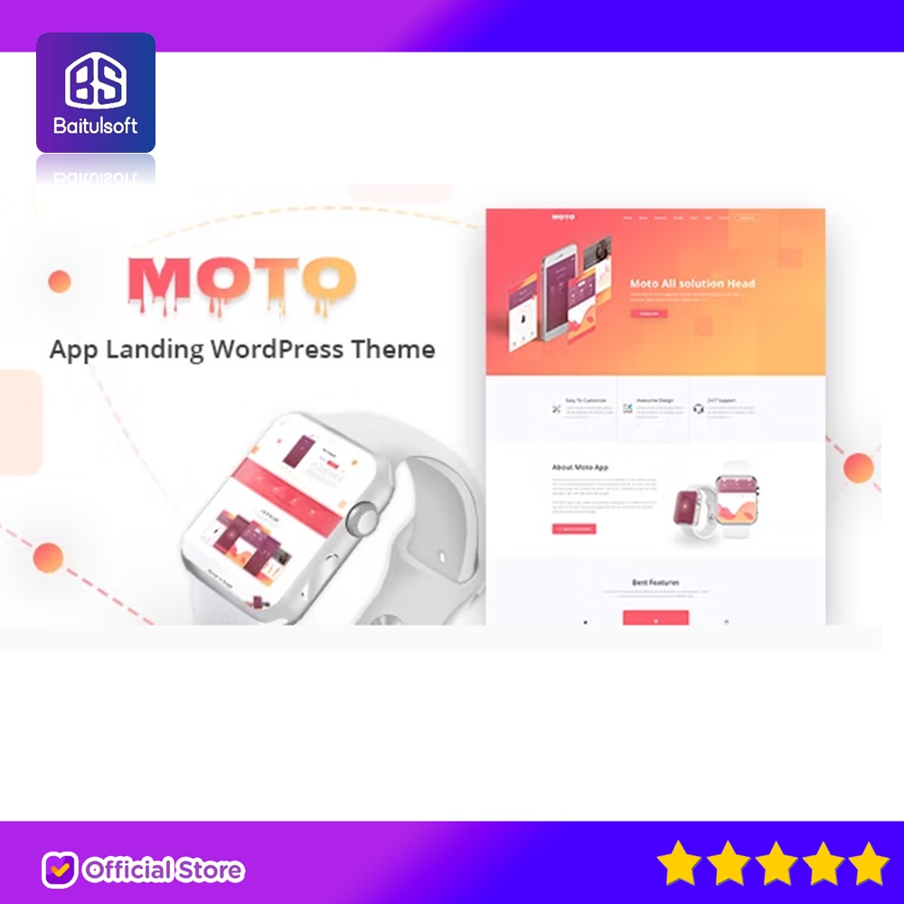 Jual MOTO - WORDPRESS LANDING PAGE THEME | Shopee Indonesia