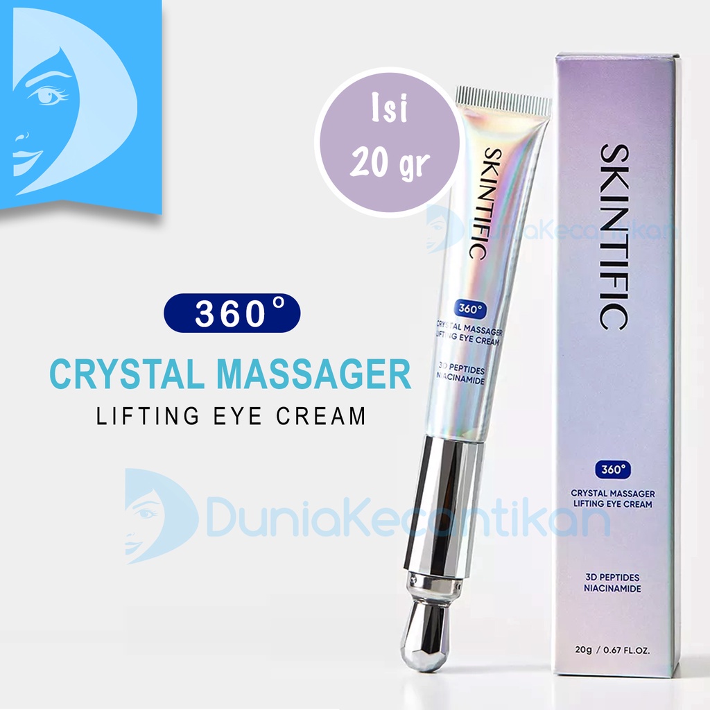 Jual Skintific 360 Crystal Massager Eye Cream Eye Gel Serum Mata Mengurangi Garis Halus Dan ...
