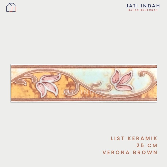 Jual List Keramik 25 cm Motif Bunga Verona / Lis Listello Ornamen ...