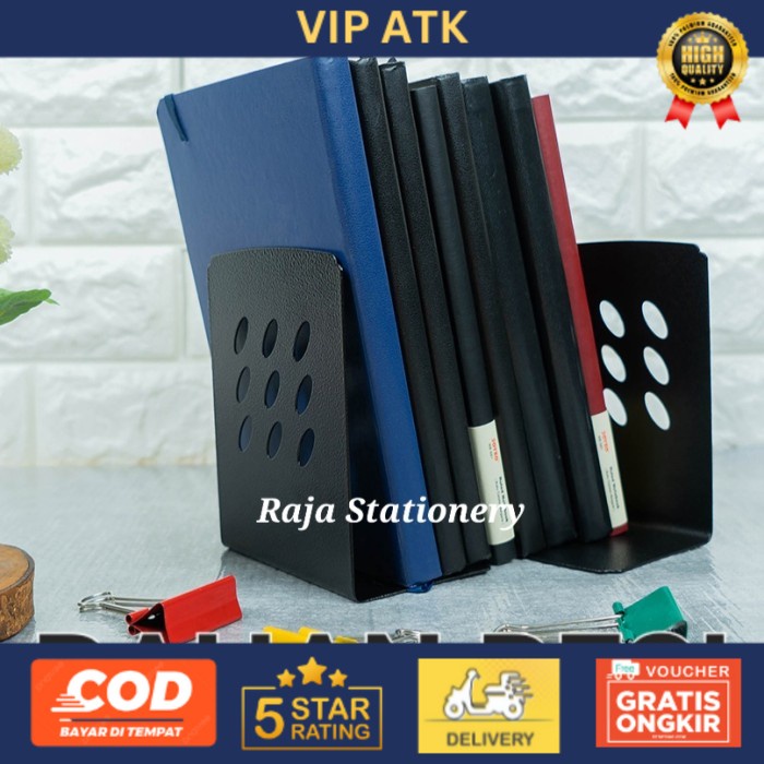 Jual Joyko Book End BESI / Penyangga Sandaran Penahan Pembatas Buku Rak ...