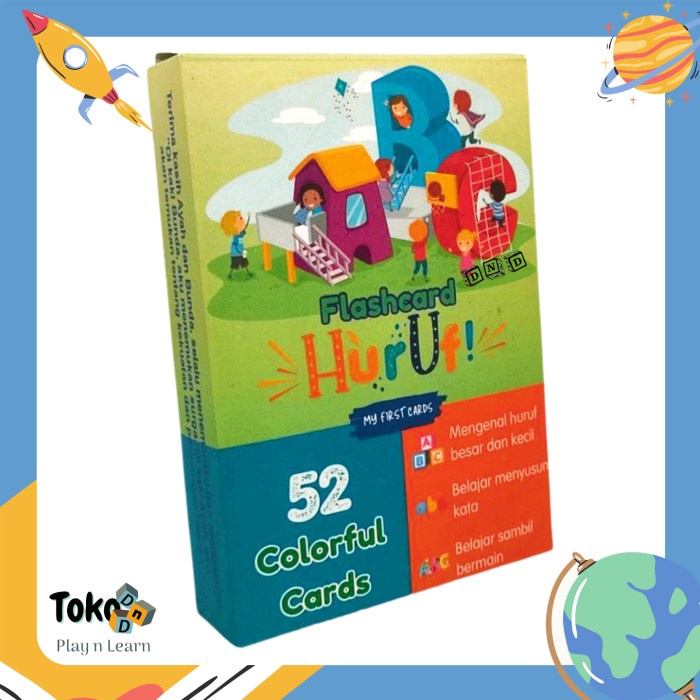Jual Mainan Edukasi Anak My First Flash Cards Huruf Abjad Kartu ...