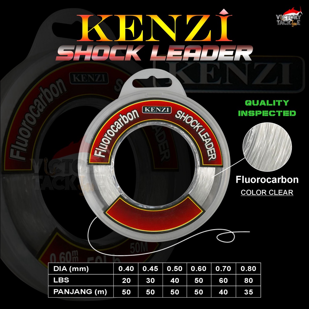 Jual Kenzi Fluorocarbon Shockleader Senar Pancing Leader | Shopee Indonesia