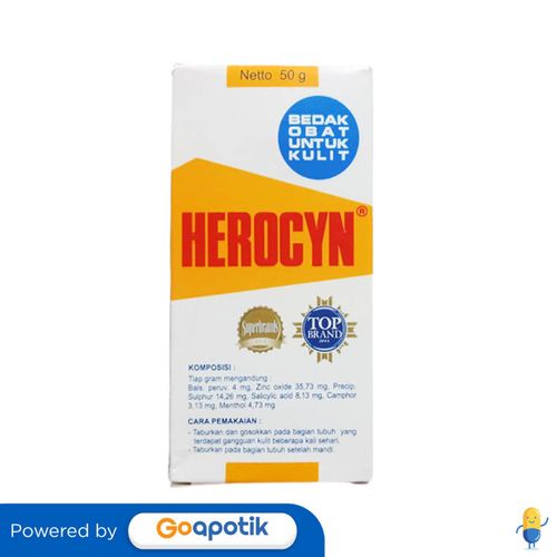 Jual Herocyn Bedak Untuk Kulit 50 Gram Botol | Shopee Indonesia