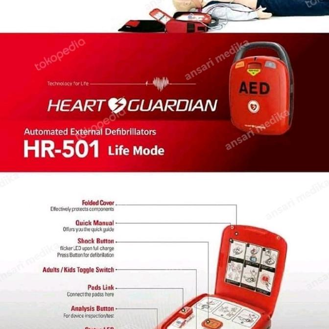 Jual Heart Guardian Hr-501 Aed Automatic External Defibrilator | Shopee Indonesia
