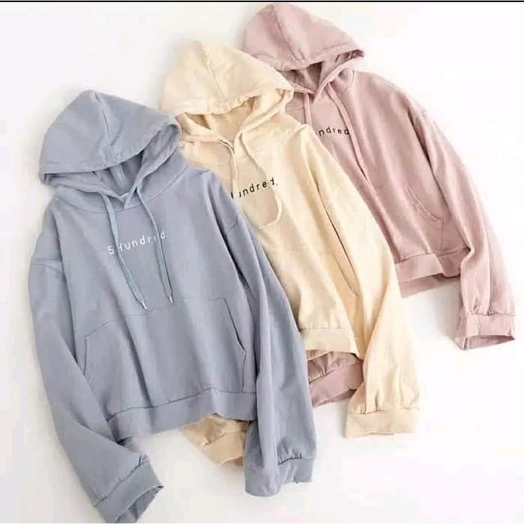 Jual HOODIE ATASAN WANITA KEREN JACKET MURAH 5 HUNDRED PAKAIAN TEBAL ...