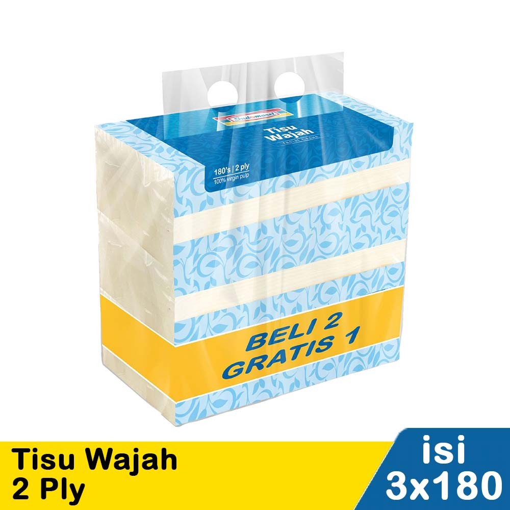 Jual INDOMARET FACIAL TISSUE 2 PLY (2+1) 3x180'S | Shopee Indonesia