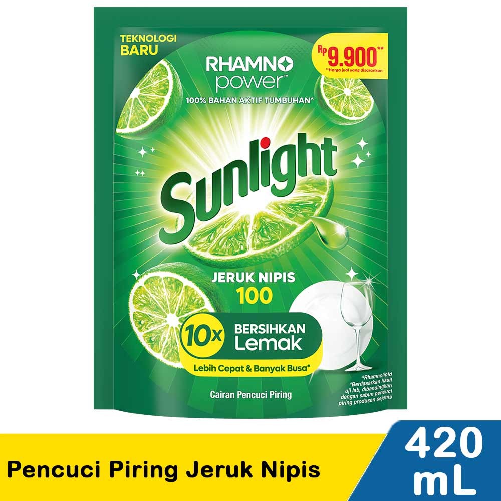 Jual SUNLIGHT PENCUCI PIRING (NEW) LIME 460/420mL | Shopee Indonesia