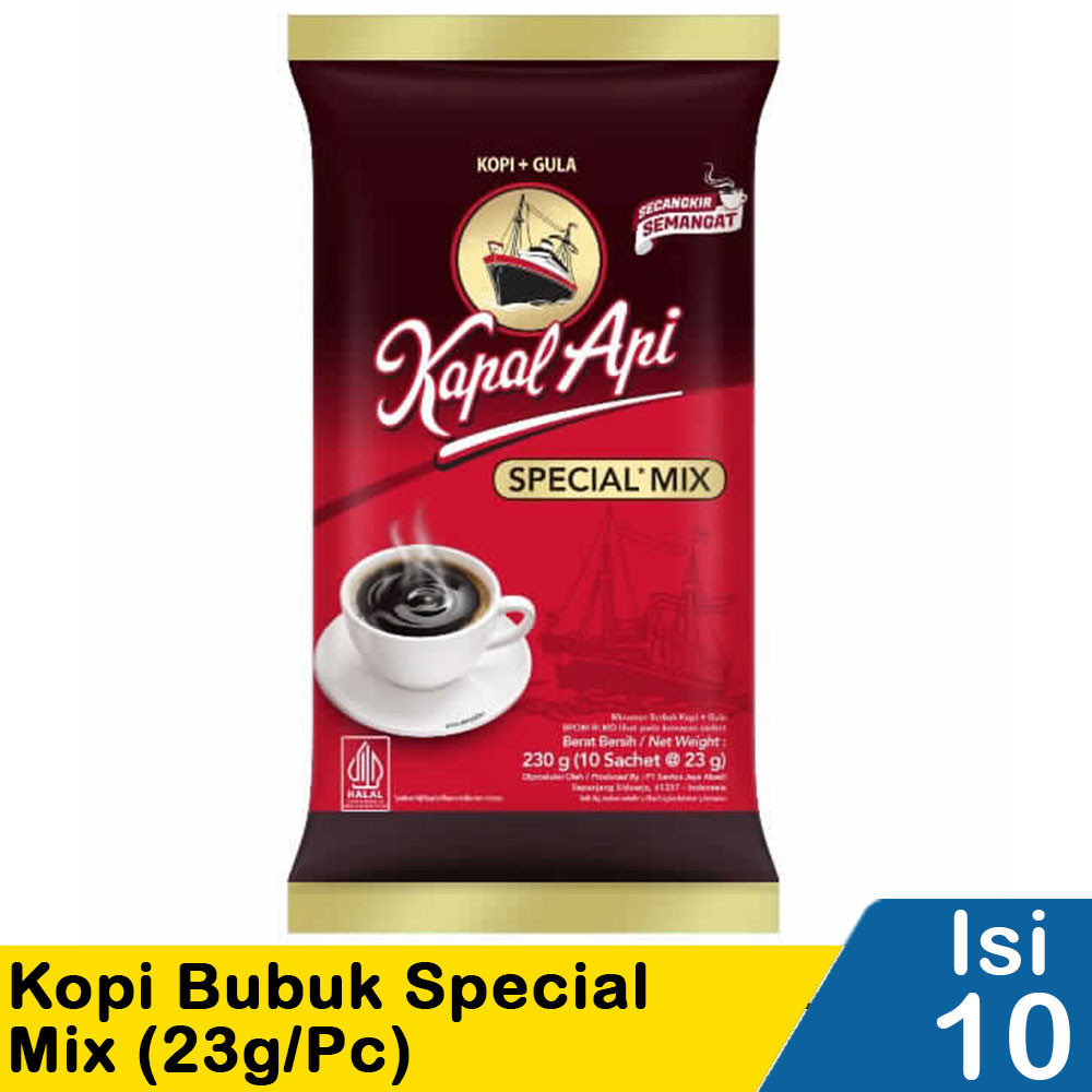 Jual KAPAL API KOPI BUBUK SPECIAL MIX 10x23g | Shopee Indonesia