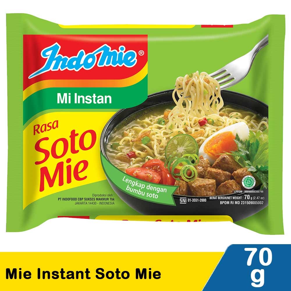 Jual INDOMIE MIE INSTANT SOTO MIE 70g | Shopee Indonesia
