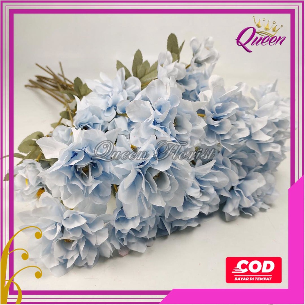 Jual Bunga Semanggi Sakura Tangkai Panjang 65cm Artificial Imitasi kain ...