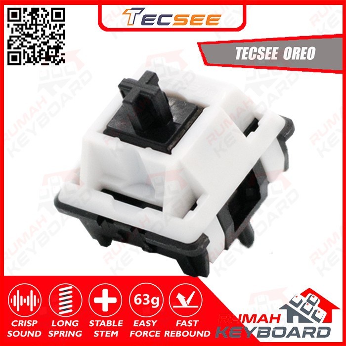 Jual SWITCH - TECSEE OREO - 5 PIN - 63.5g - LINEAR - FACTORY LUBE ...