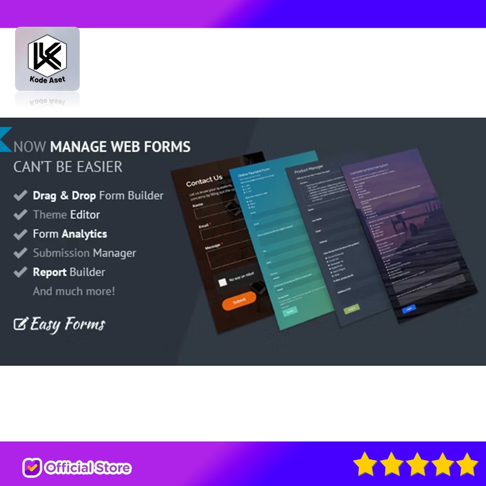 Jual SOURCE CODE APLIKASI EASY FORMS: ADVANCED FORM BUILDER AND MANAGER ...