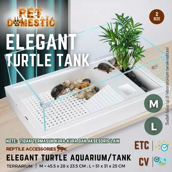 Jual AQUARIUM KURA KURA ELEGANT/ TANK KURA KURA / KANDANG KURA KURA | Shopee Indonesia