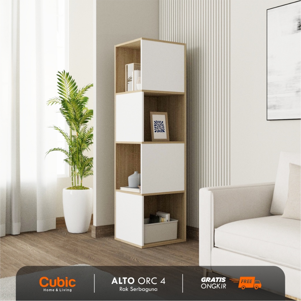 Jual Cubic Rak 4 Susun Serbaguna / Rak Sudut Minimalis / ALTO ORC 4 ...