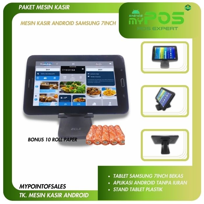Jual Mesin Kasir Android Samsung 7inch - Paket Aplikasi | Shopee Indonesia