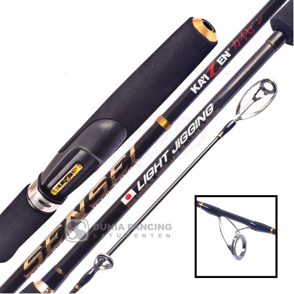 Jual Joran Light Jigging Dasaran Kaizen Sensei PE1-3 150 165 180 CM ...