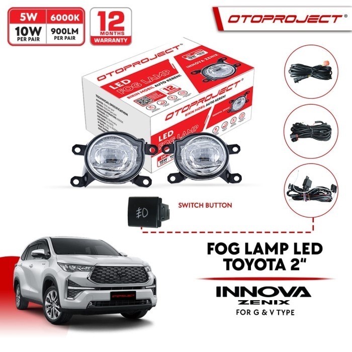 Jual Fog Lamp Toyota Innova Zenix Type G amp V Ori Design Otoproject ...