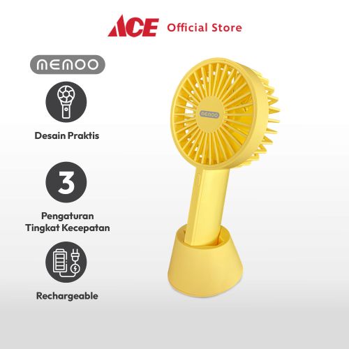Jual Memoo Kipas Angin Portable Rechargeable - Kuning Portable Fan ...