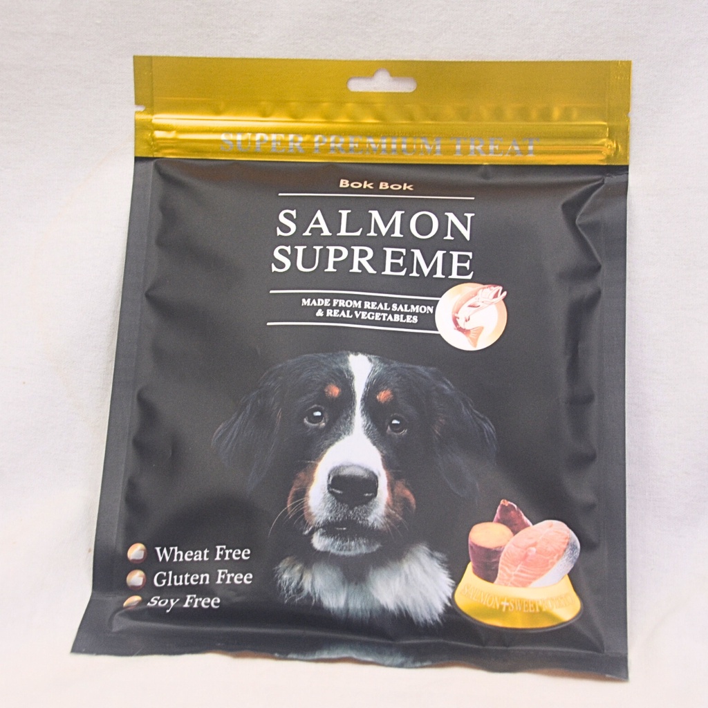 Jual BOKBOK Snack Anjing Dog Treats Salmon Supreme Sweet Potato 100g ...