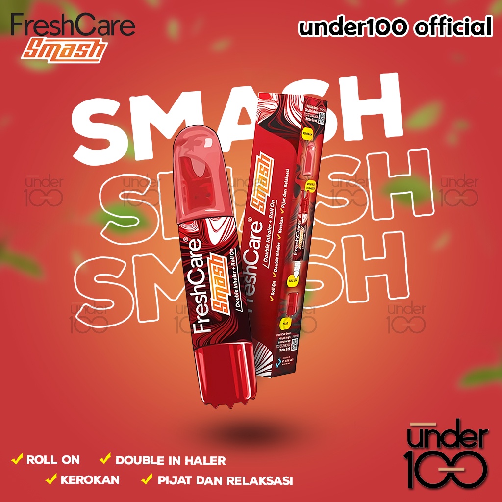 Jual Under100 Fresh Care Smash Minyak Angin Aromatherapy 4 in 1 Double ...