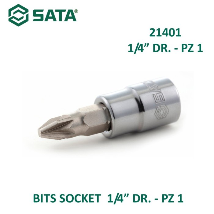 Jual SATA BITS SOCKET SATA 21401 - 1/4 INCH DRIVE POZIDRIV PZ 1 ...