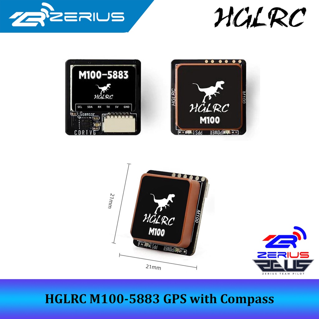 Jual HGLRC M100 5883 GPS Module with Compass for FPV Drone | Shopee ...
