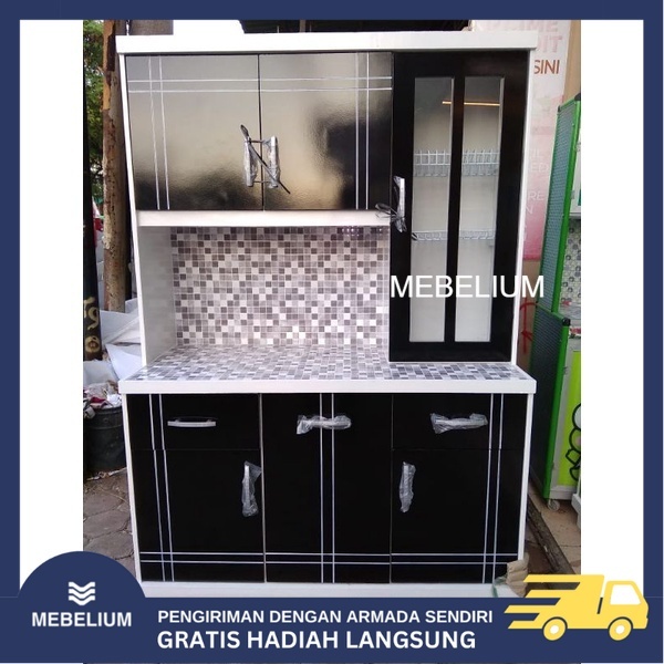 Jual [ORIGINAL] Lemari Sayur 3 Pintu Premium | Lemari Dapur Rak Piring ...