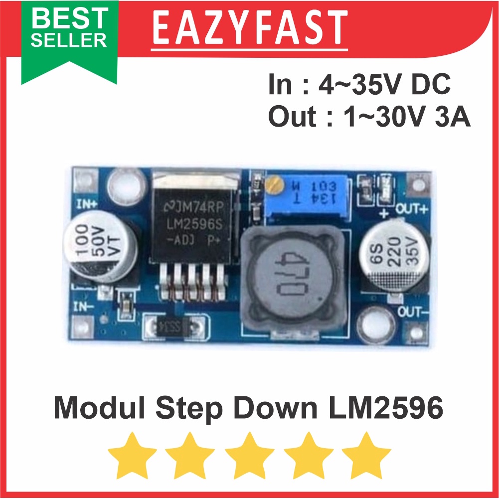 Jual LM2596 Adjustable DC-DC Step Down Buck Converter Power Supply ... Jual LM2596 Adjustable DC-DC Step Down Buck Converter Power Supply ...