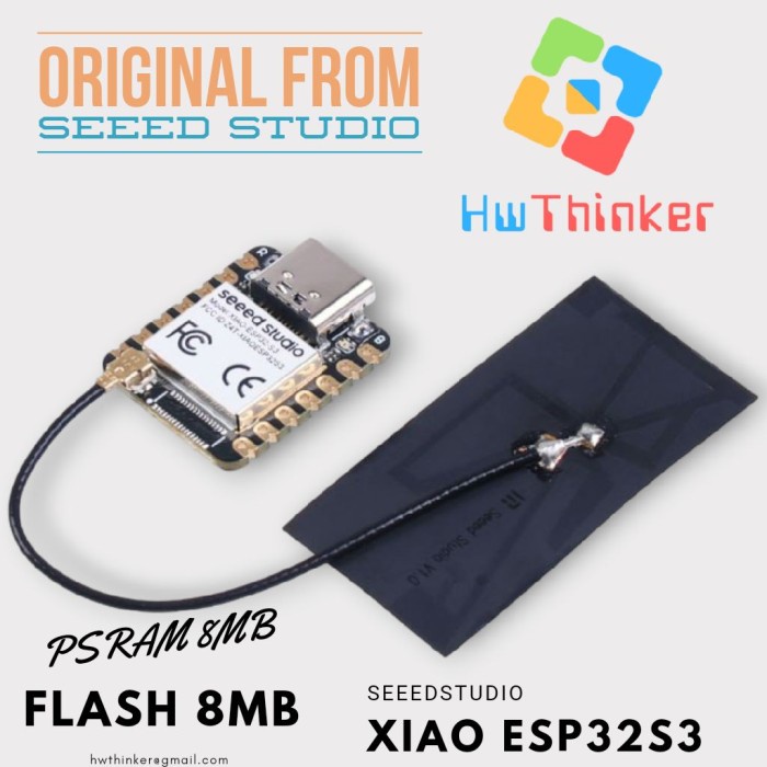 Jual Seeed Studio XIAO ESP32S3 ESP32-S3 WIFI BLE 5.0 8MB PSRAM 8MB ...