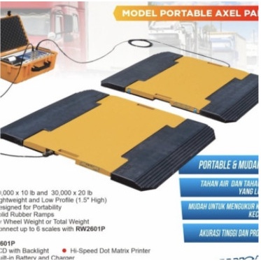 Jual TIMBANGAN MOBIL PORTABLE TRUCK SCALE 1INDICATOR 2 PAD CAP 30TON ...