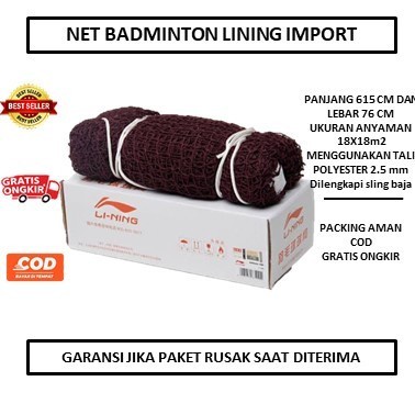 Jual NET JARING BULUTANGKIS - BADMINTON YONEX SELING BAJA TEBAL ...
