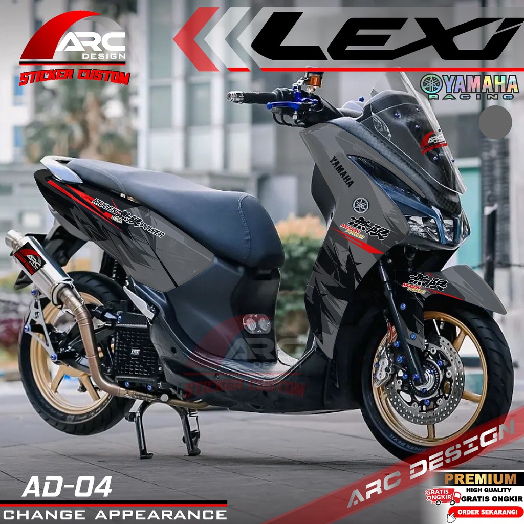 Jual (COD) TERBARU Decal Sticker Yamaha Lexi Fullbody - Dekal Stiker ...
