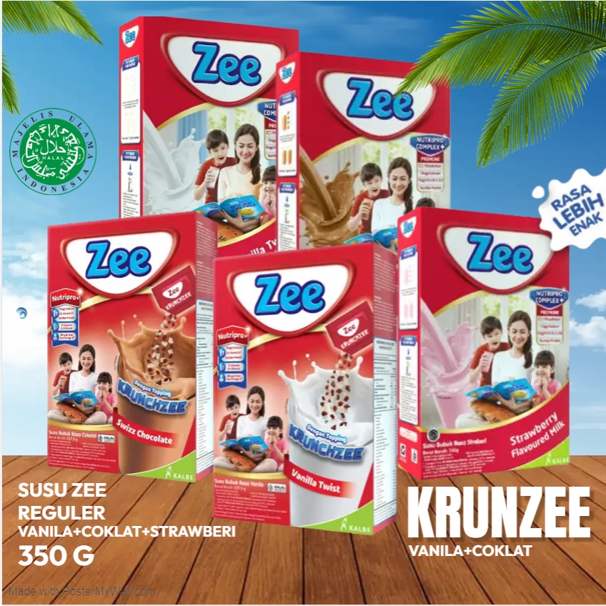 Jual Zee Reguler 350gr Susu Pertumbuhan Anak 350gr KrunchZee Swiss ...