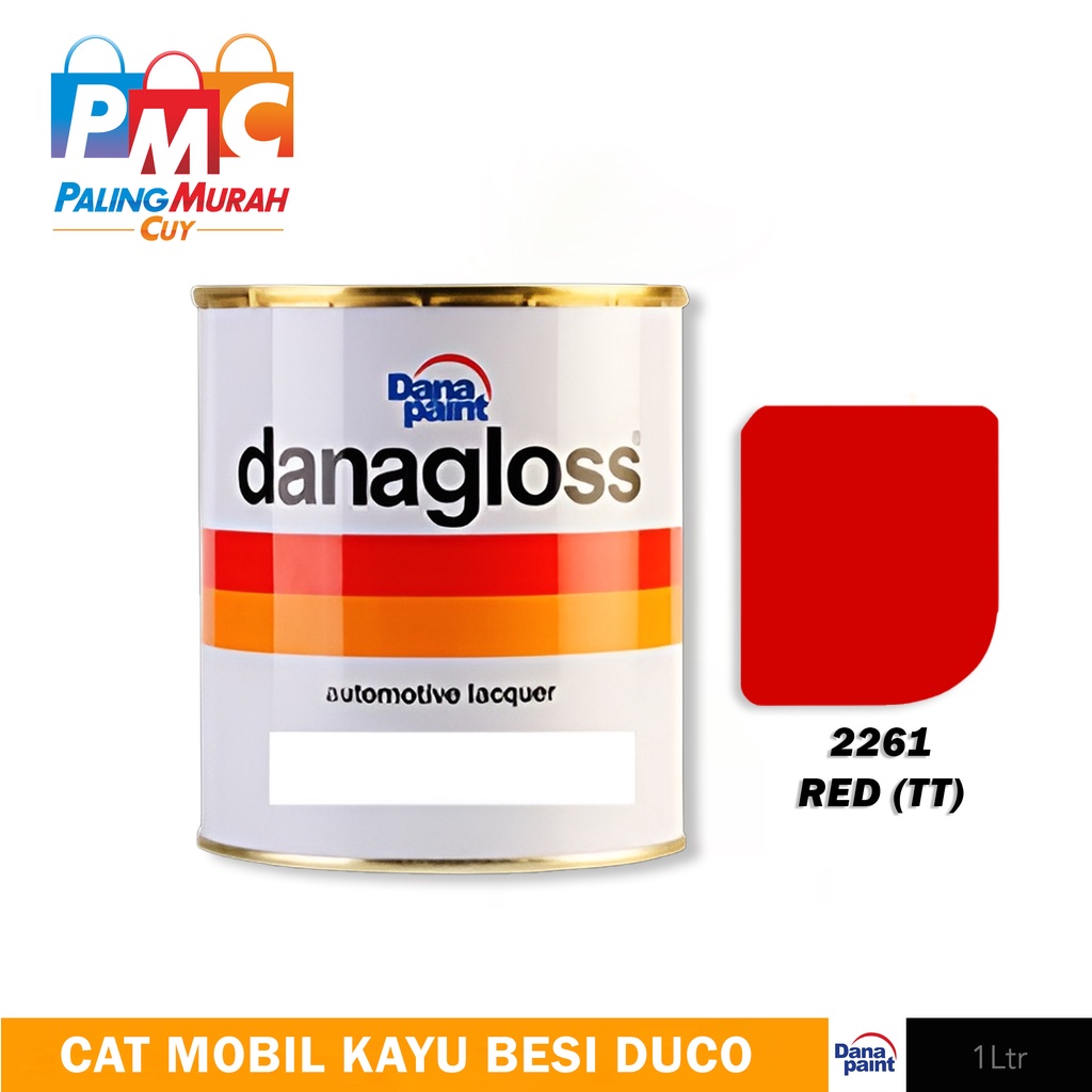 Jual DANAGLOSS NC 2261 RED (TT) - Cat Mobil Kayu Besi Duco | Shopee ...