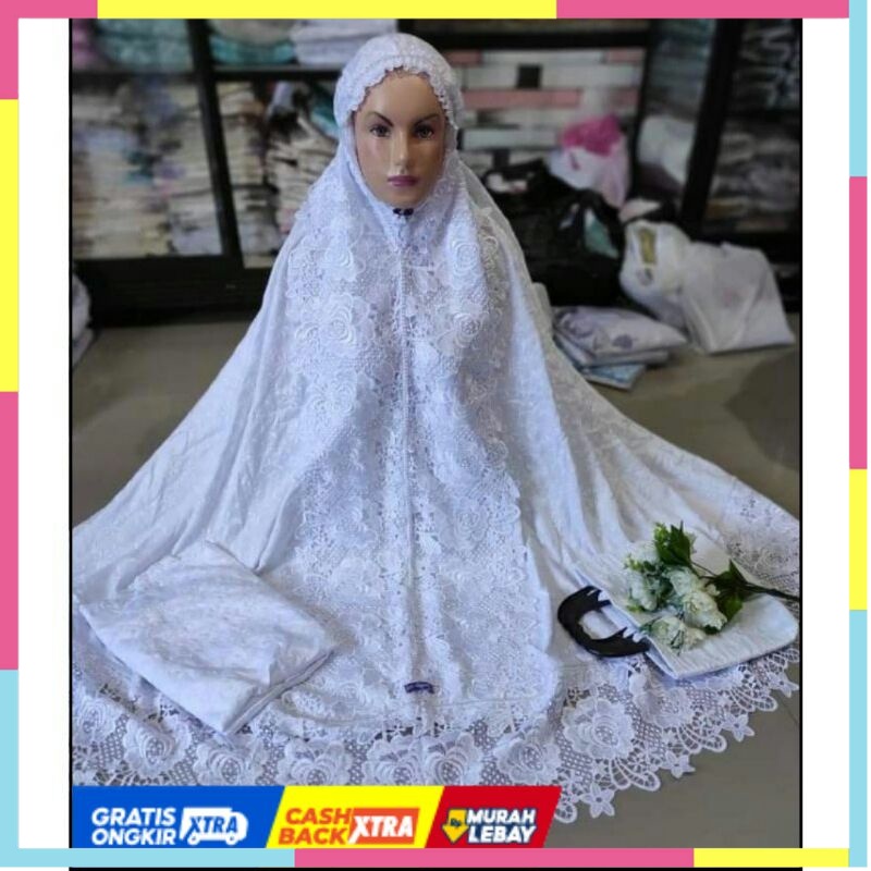 Jual mukena / rukuh / telekung / mukene / mukenah sutra paris prada ...