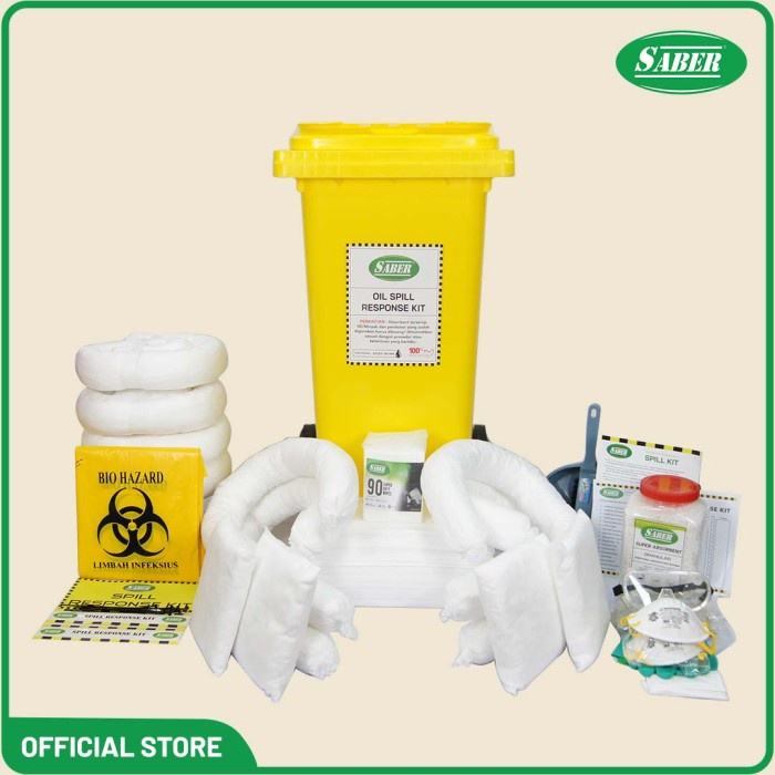 Jual SABER OIL SPILL RESPONSE KIT - WHEELIE BIN 120 LITER - SO120-SK/WB ...
