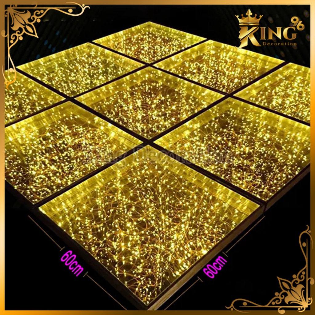 Jual 1 Set Isi 4 Lampu Kaca Panggung Akrilik Lantai Kaca Tempered Glass ...