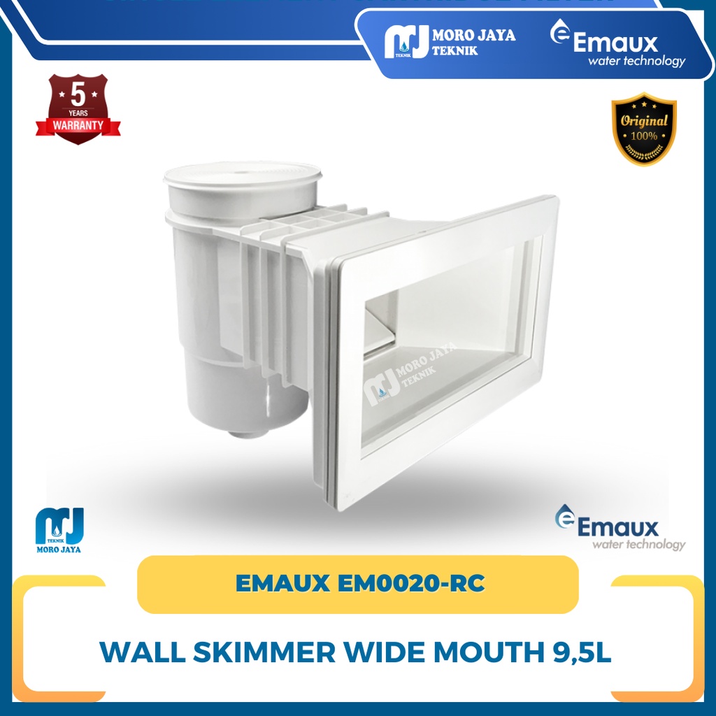 Jual 9.5L WIDE MOUTH WALL SKIMMER BOX FITTING KOLAM RENANG EMAUX EM0020 ...