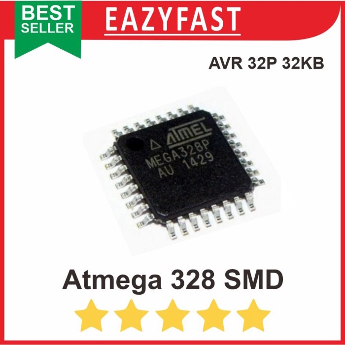 Jual IC Atmel Atmega AT Mega 328 SMD Atmega328 Chip AVR Micro ...
