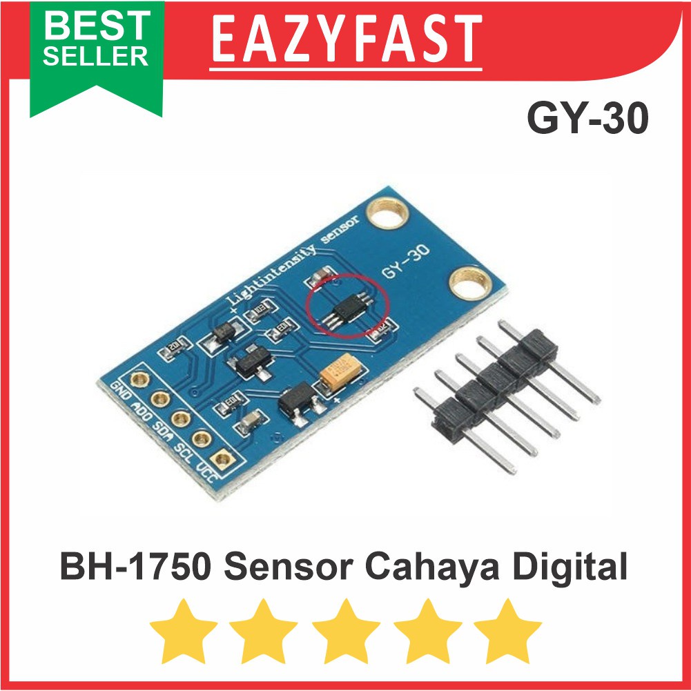 Jual GY-30 BH1750 Digital Light Intensity Sensor Intensitas Cahaya Arduino | Shopee Indonesia