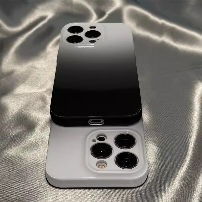 Jual Luuxury Gradient Solid IPhone 15 Case for Iphone 14 Pro Max 13 12 ...