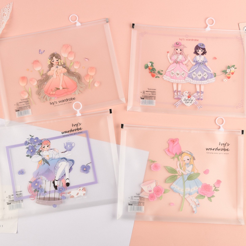 Jual Map Plastik Zipper Lock Expanding File / Folder File Anime ...