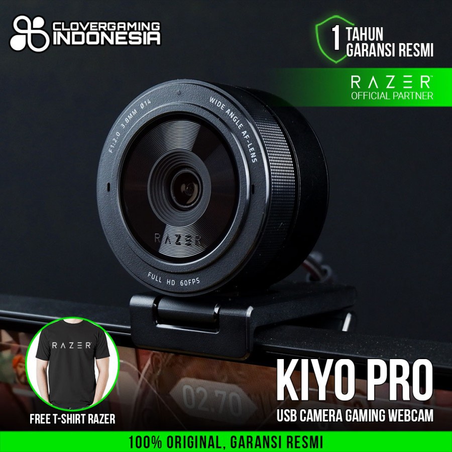 Jual Razer Kiyo Pro USB Camera - 1080P 60FPS HDR Wide Angle Lens Webcam ...