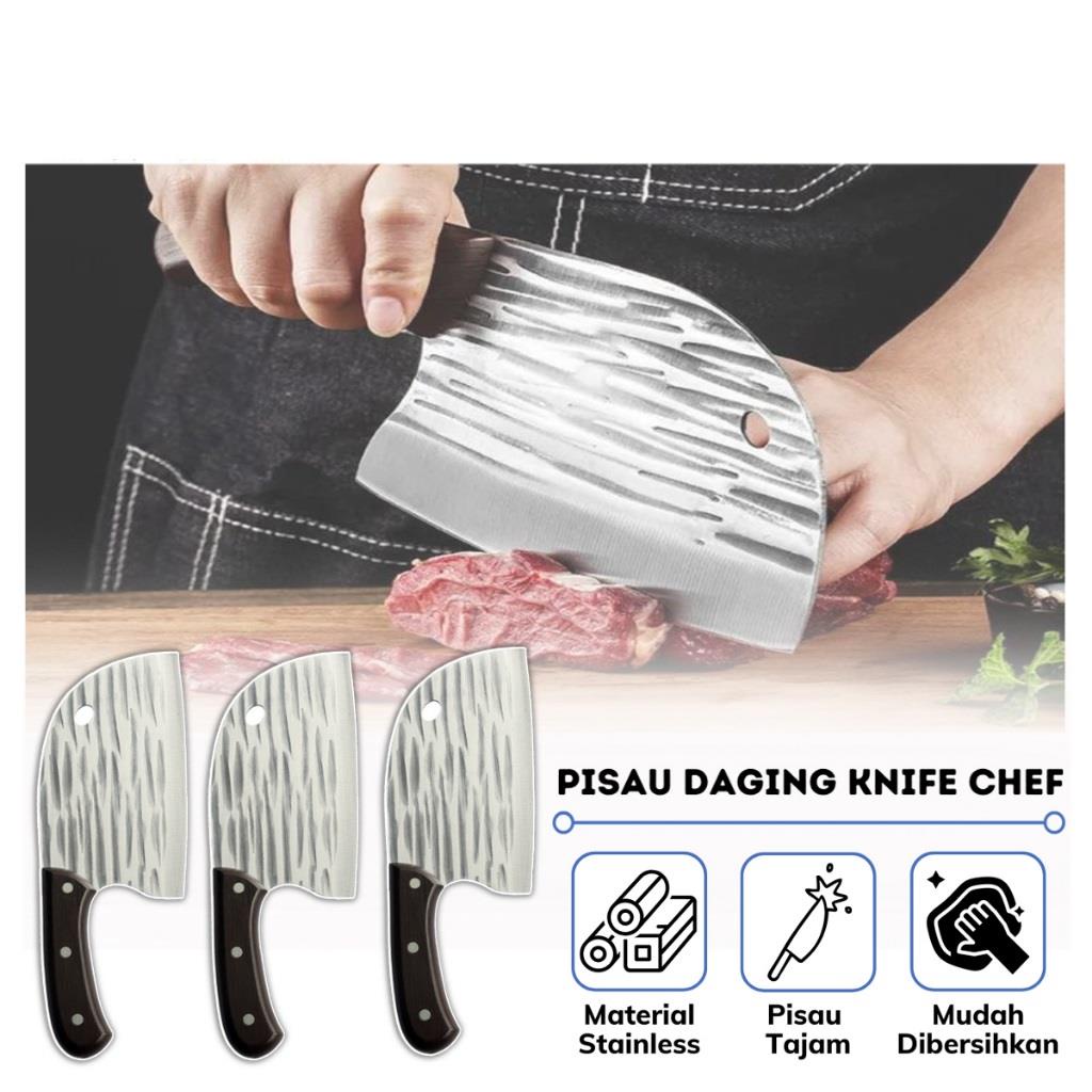 Jual NG Pisau Dapur Alat Pemotong Daging Sayur Buah / Knife Chef Alat ...
