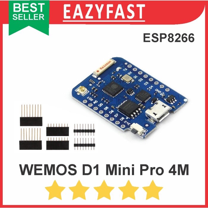 Jual Wemos D1 Mini Pro 4M ESP8266 ESP Wifi Wireless Internet Arduino IoT | Shopee Indonesia